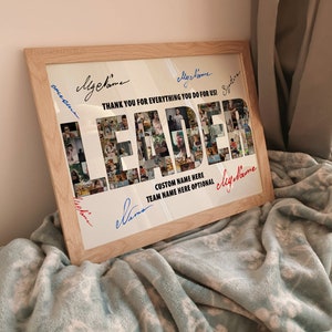 Leader Gift, Leader Appreciation Photo Collage Gift, Boss Retirement ...