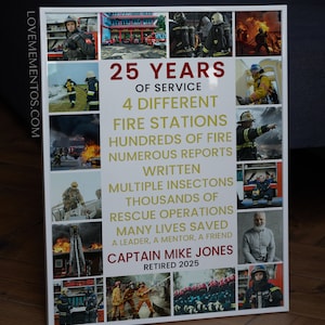 Firefighter Retirement Party Gift Decorations, Firefighter Promotion ...