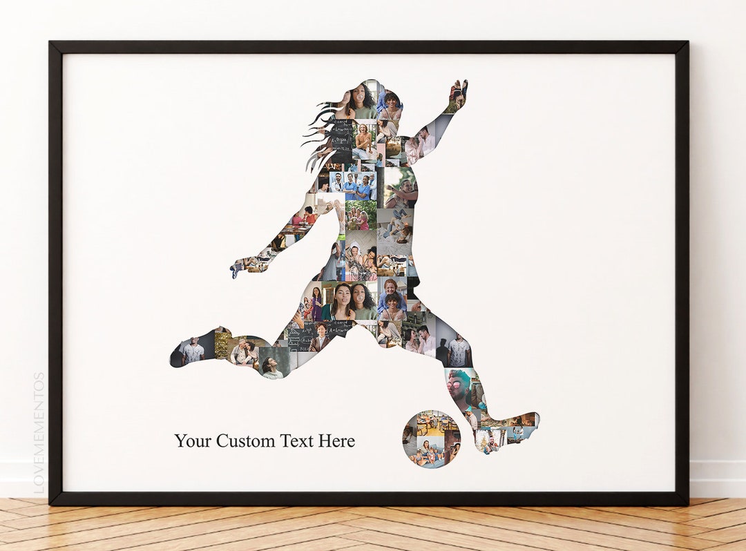 Girls Soccer Gifts, Womens Soccer Poster Photo Collage, Gift for Girls ...