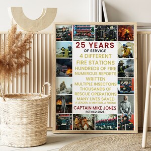 Firefighter Retirement Party Gift Decorations, Firefighter Promotion ...