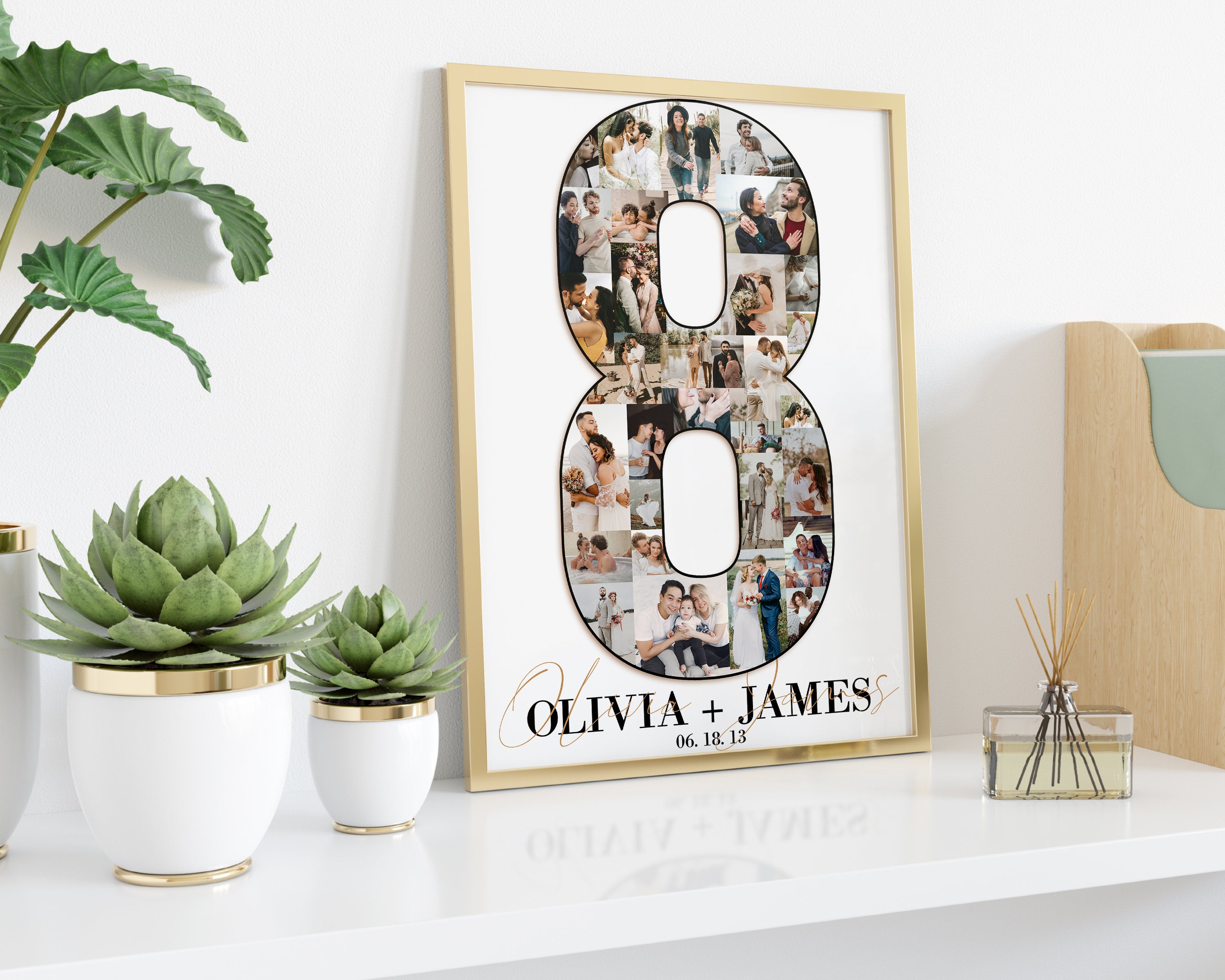 8th anniversary gift 8 years anniversary bronze gift 8th | Etsy