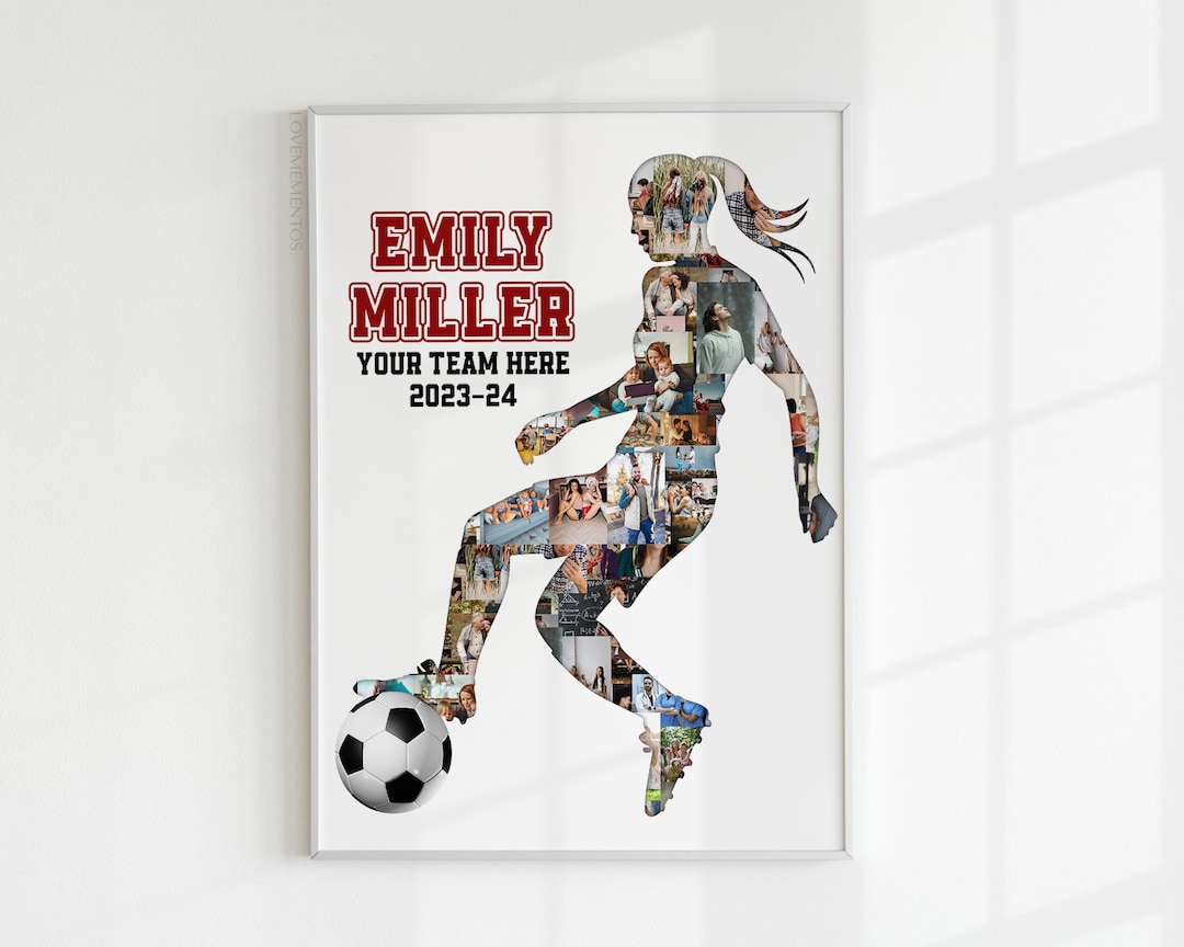 Female Football Player, Girls Soccer Poster, Womens Soccer , Female ...