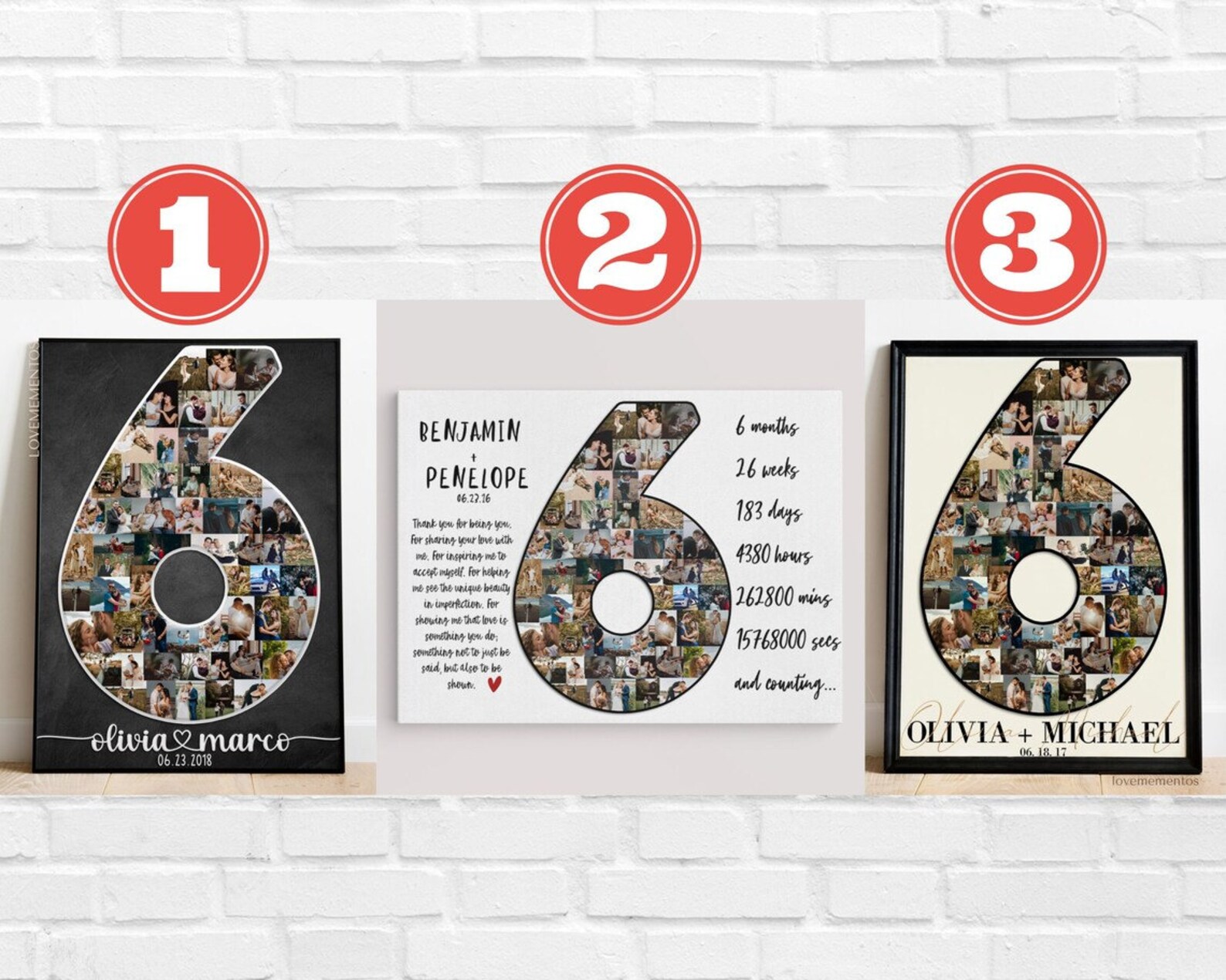 Personalized 6 Months Dating Anniversary Gift for Boyfriend, 6th Month ...