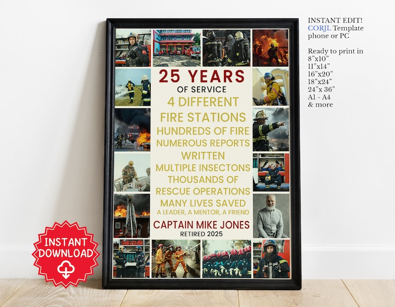 Firefighter Retirement Party Gift Decorations, Firefighter Promotion ...