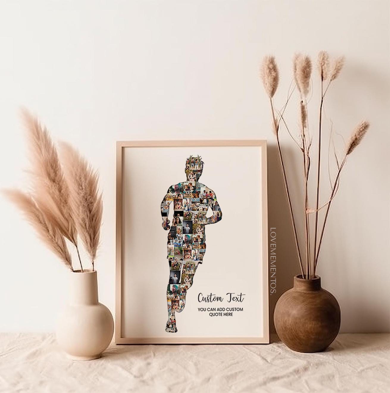 Male Runner Gifts, Running Coach Photo Collage, Running Enthusiast ...
