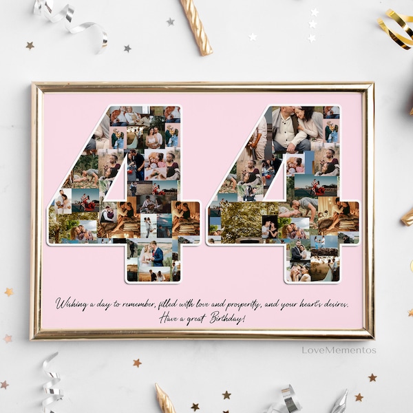 Happy 44th Birthday Invitation - Etsy