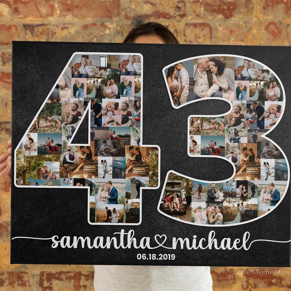 43 Anniversary Card - Etsy