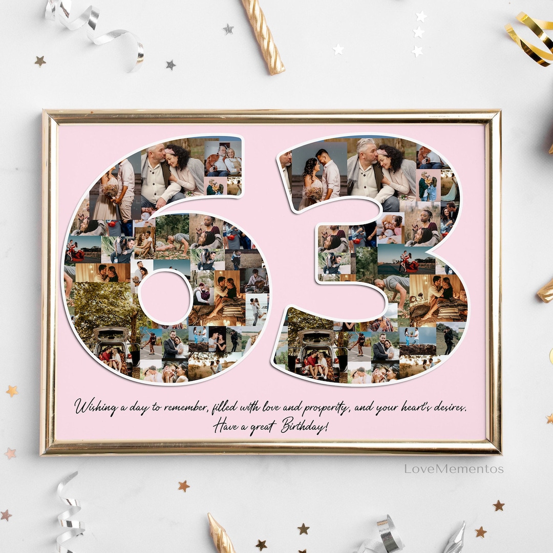 63rd Birthday Gift for Her & Him, 63 Year Old Gift for Men Women, Happy ...