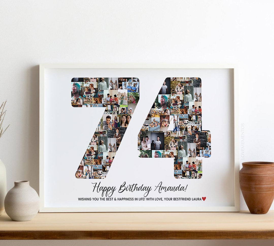 74th Birthday Gift Man Woman, 74th Birthday Party Decorations, 74th ...