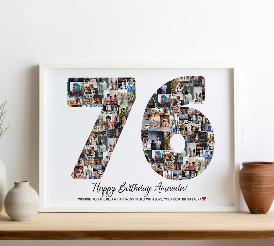 76th Birthday Gift Man Woman, 76th Birthday Party Decorations, 76th ...