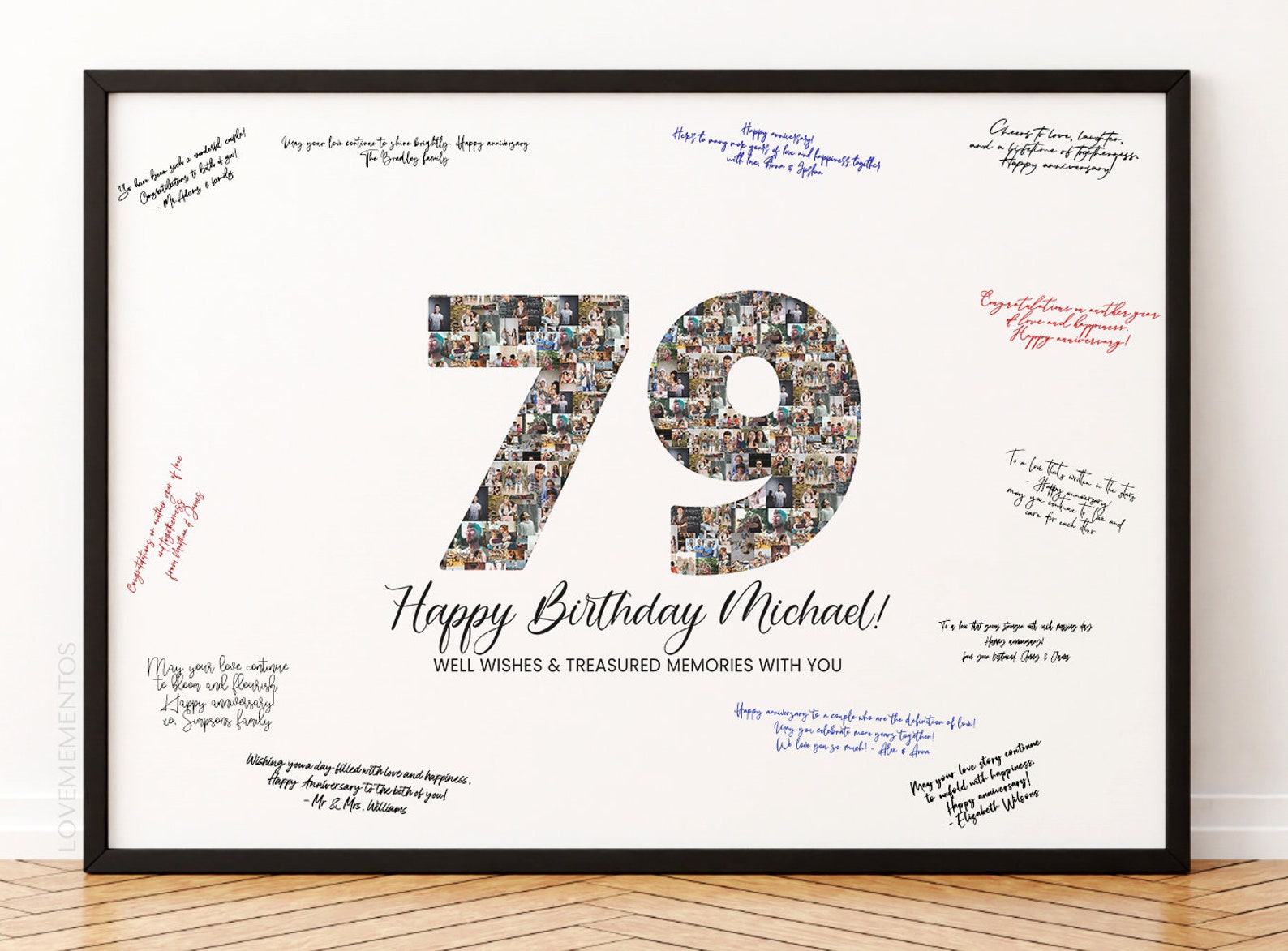 79th Birthday Decorations Guest Book, 79th Birthday Gift for Mom Dad ...