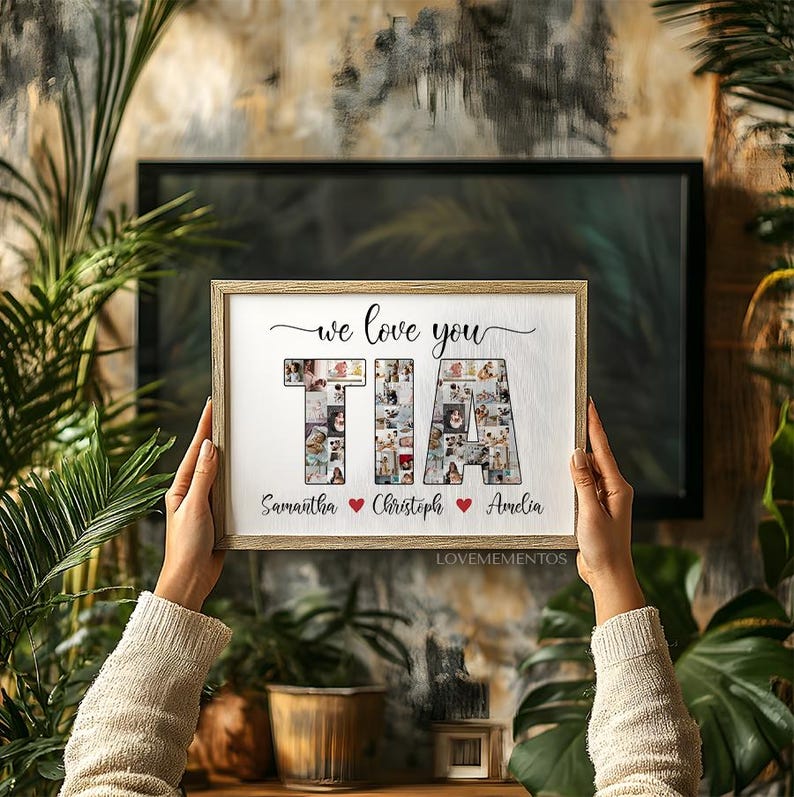 Tia Photo Collage Gift From Niece Nephew Baby Kids, Tia Era Gifts, Tia ...