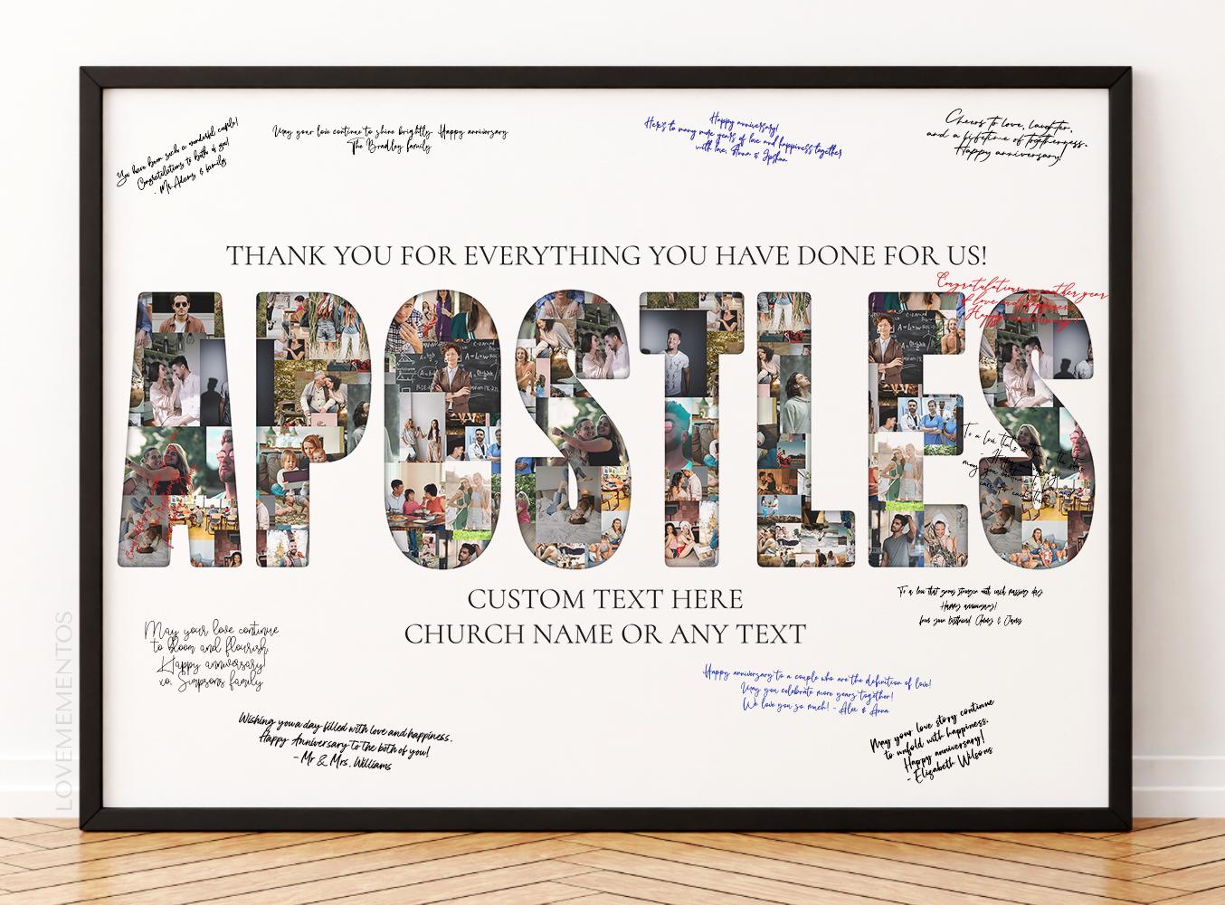 Apostles Photo Collage, Apostle Church Gifts, Apostles Appreciation ...