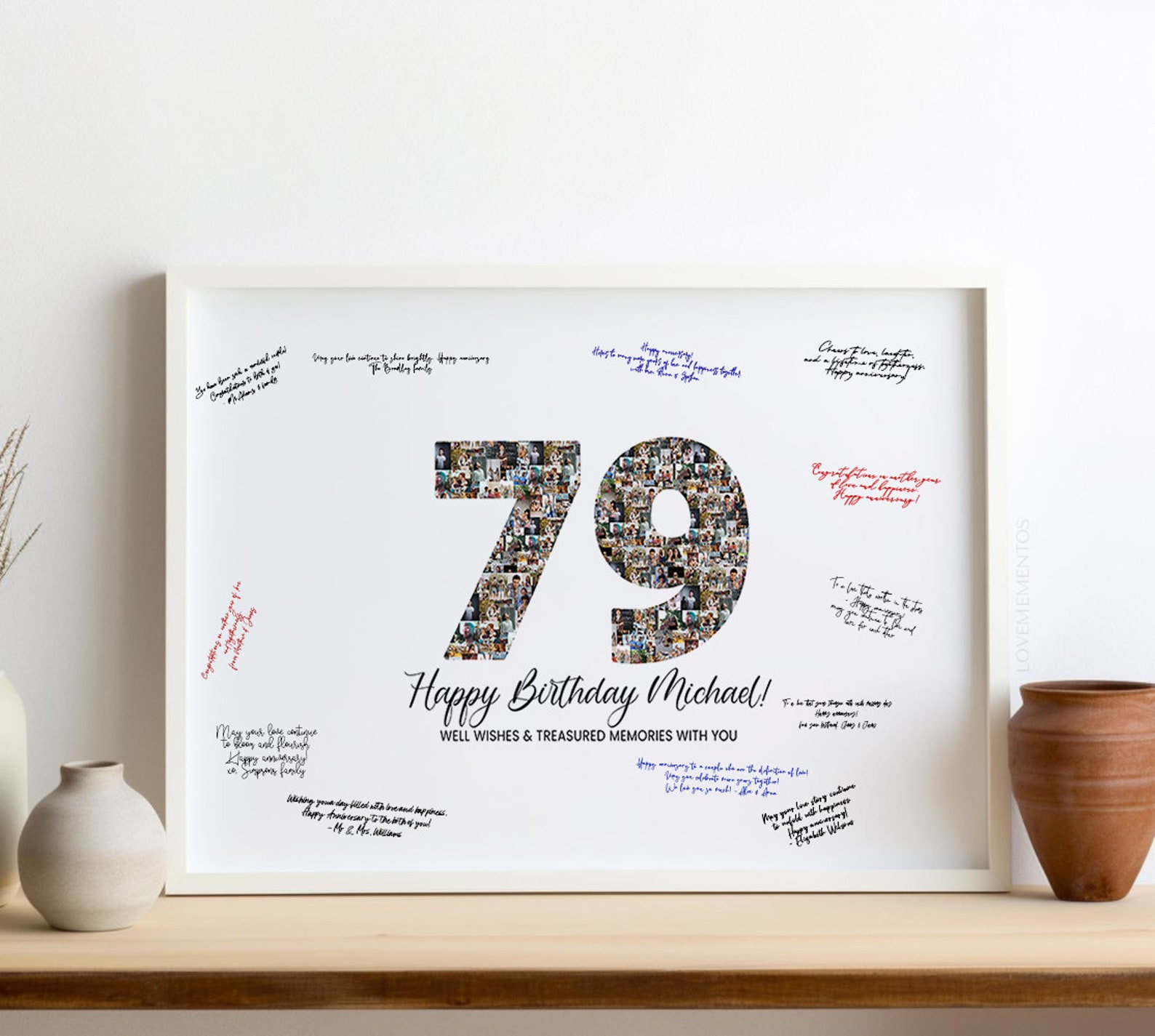 79th Birthday Decorations Guest Book, 79th Birthday Gift for Mom Dad ...