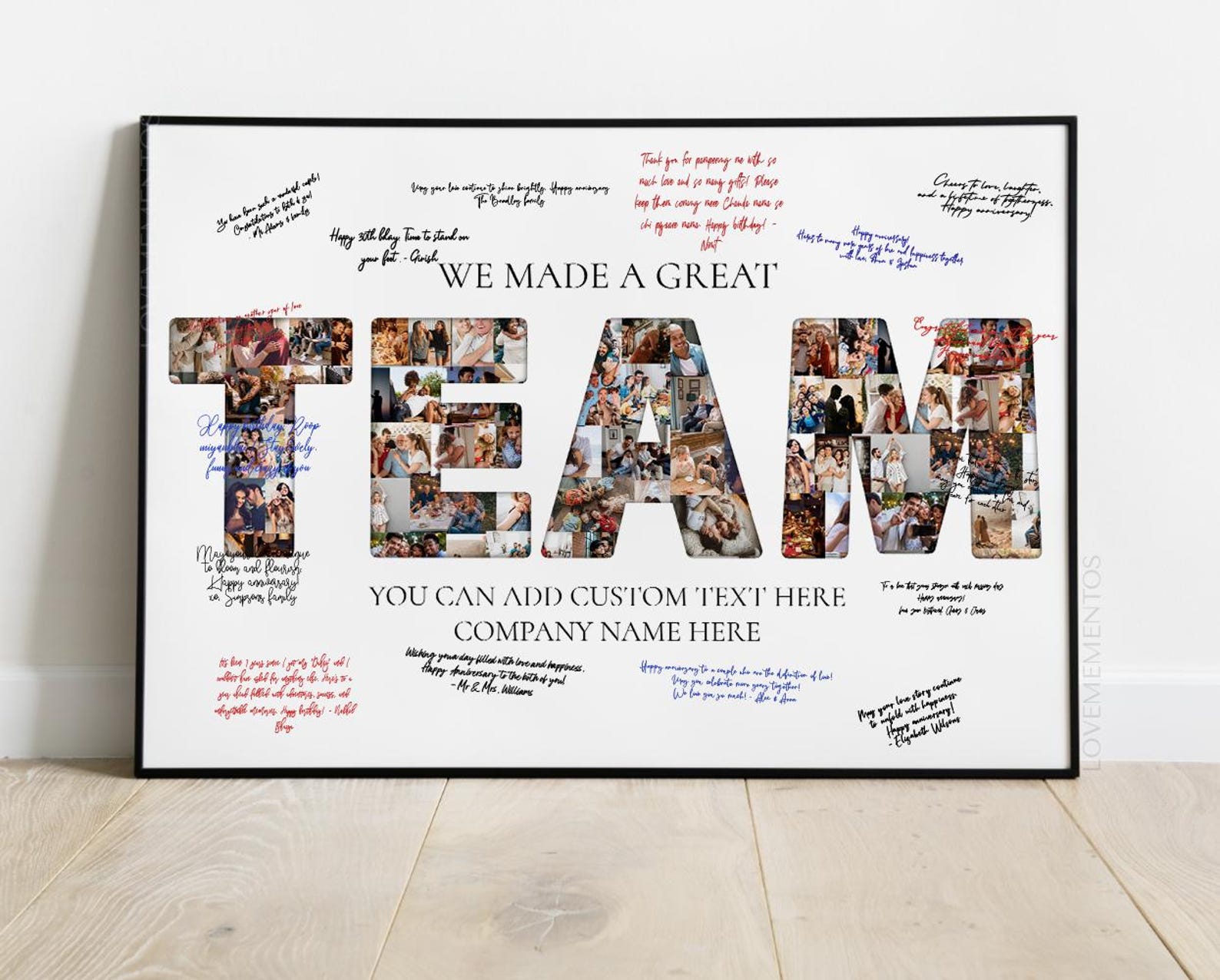 Team Farewell Photo Collage Gift for Coworker Office, Colleague ...