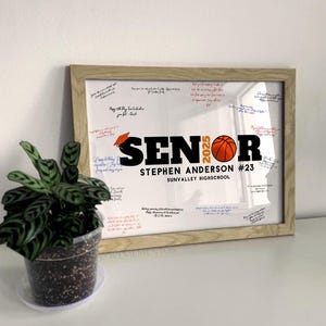 Senior 2025 Basketball Poster, Basketball Senior Night Gift, End of ...