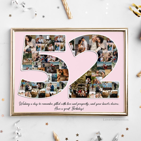 Happy 52nd Birthday for Father - Etsy