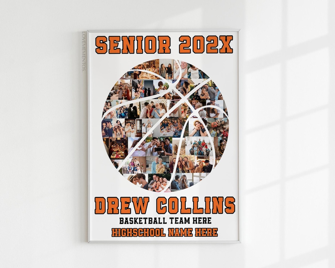 Basketball Senior Night Poster Banner, End of Season Basketball Gift ...