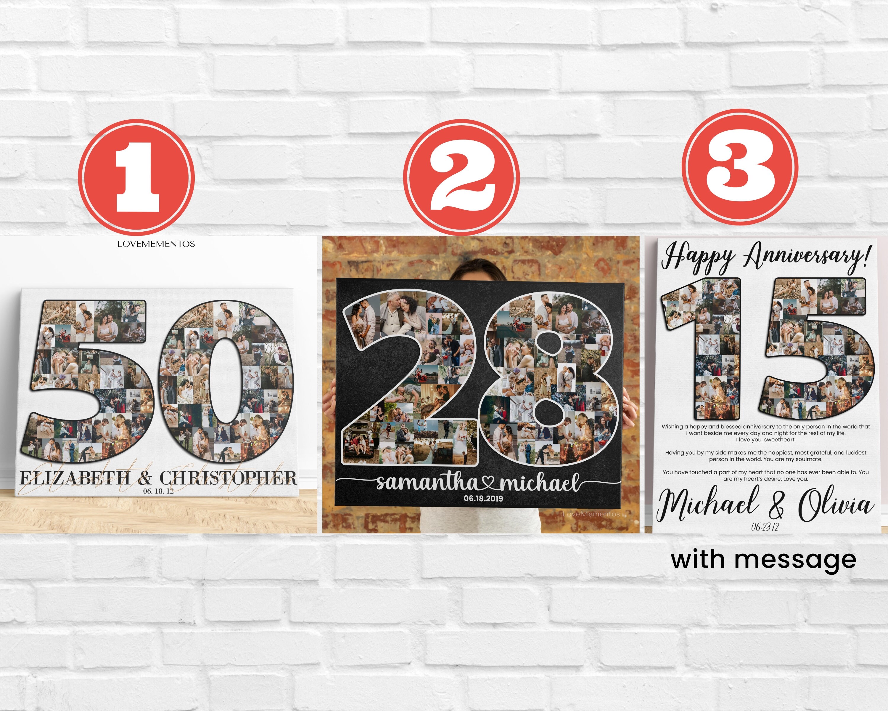 48th Anniversary Gift for Husband & Wife, 48 Years Wedding Gift for Him ...