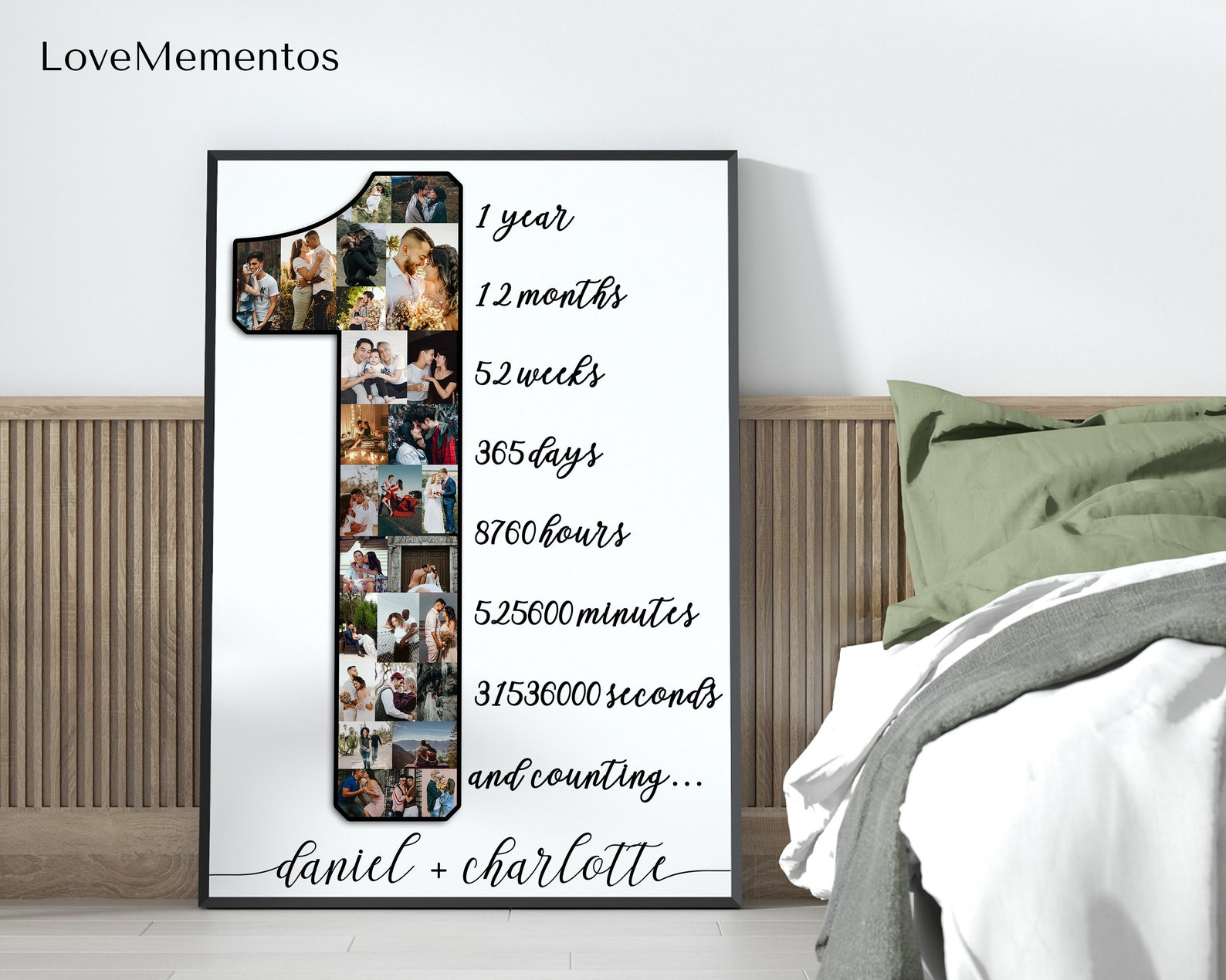 1 Year Anniversary Gift for Boyfriend One Year Anniversary | Etsy