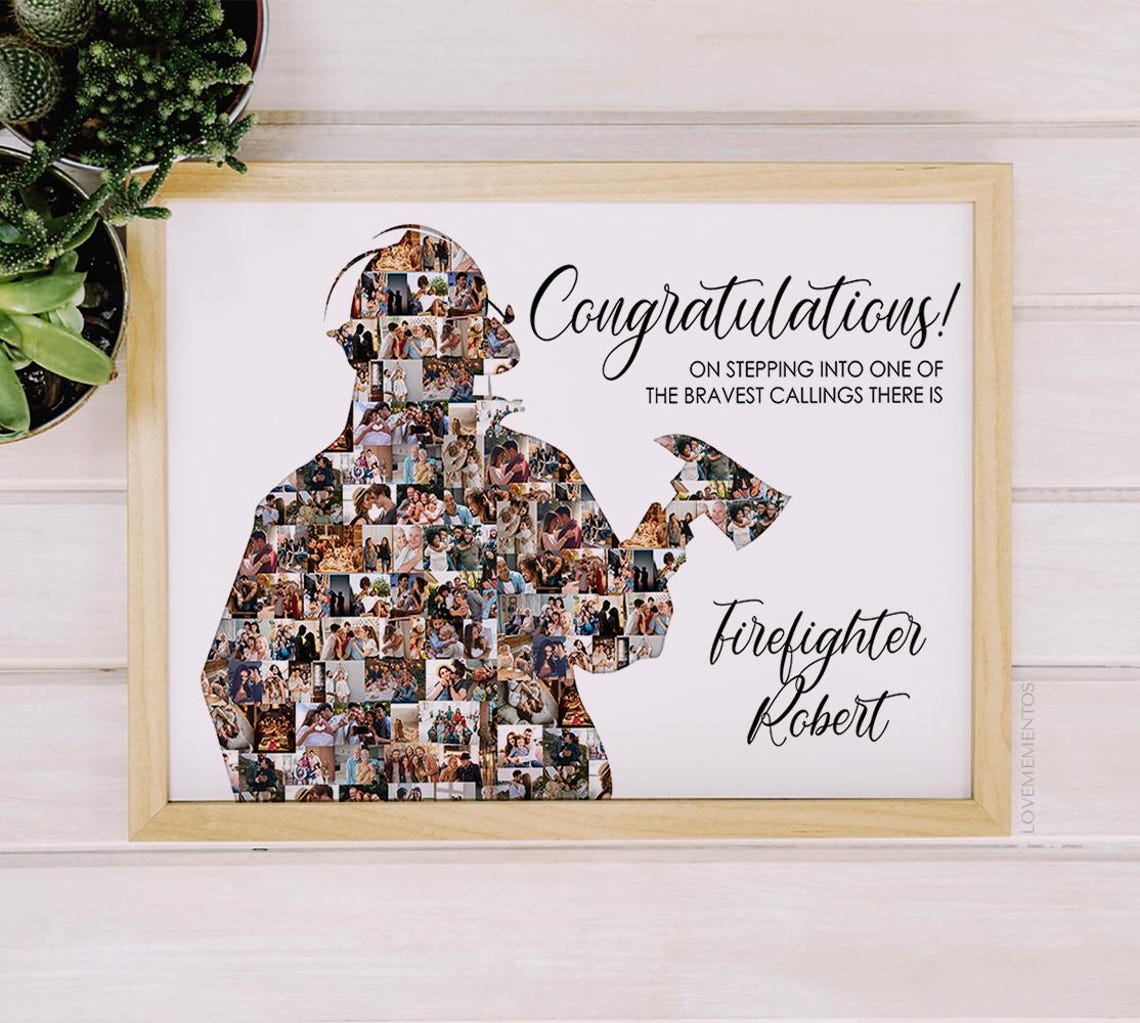 Personalized Firefighter Graduation Gift, Firefighter Promotion ...