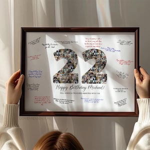 22nd Birthday Decorations, 22nd Birthday Guest Sign, 22nd Birthday Gift ...