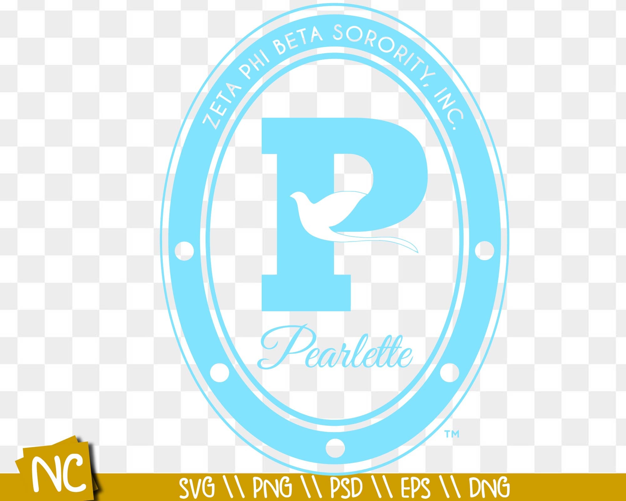 Zeta Phi Beta Sorority Youth svg Pearlettes svg Zeta Phi | Etsy