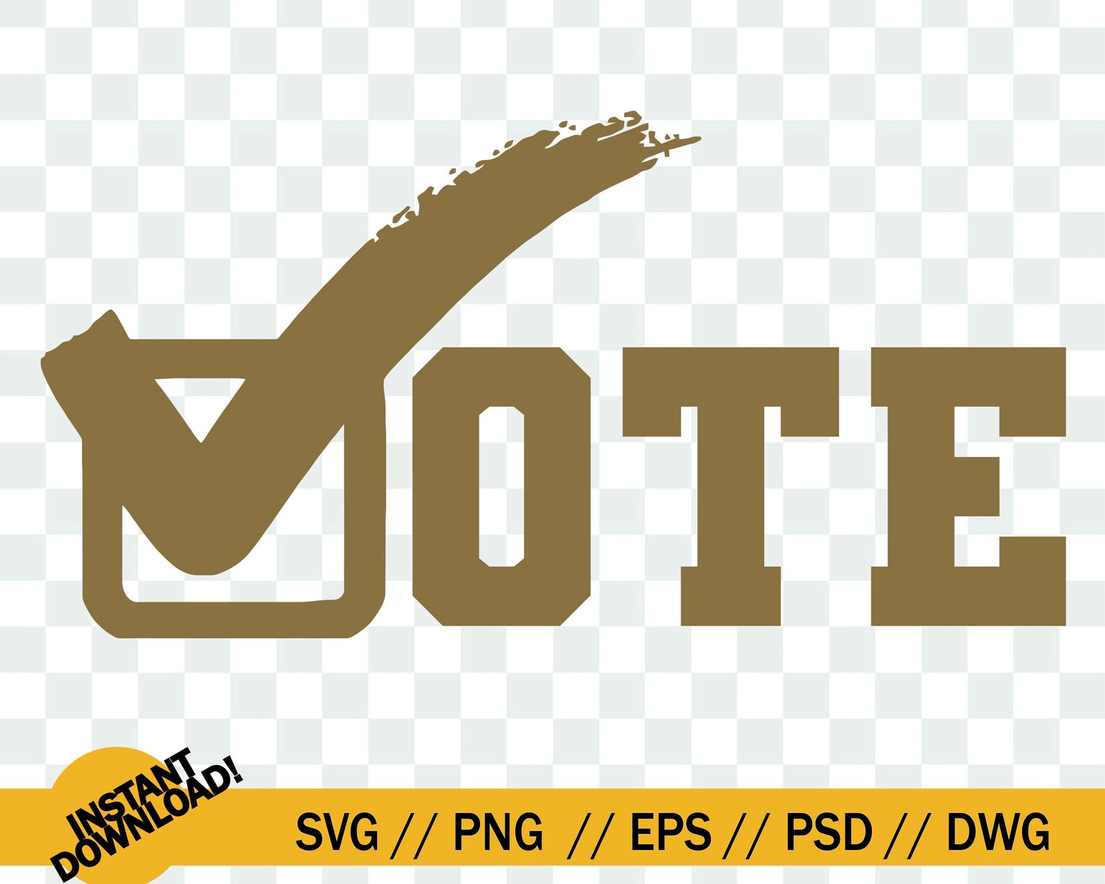 Vote SVG Vote Check Logo SVG File | Etsy