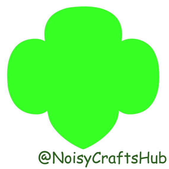 Girl Scout Trefoil Svg Girl Scout Svg File Instant Etsy