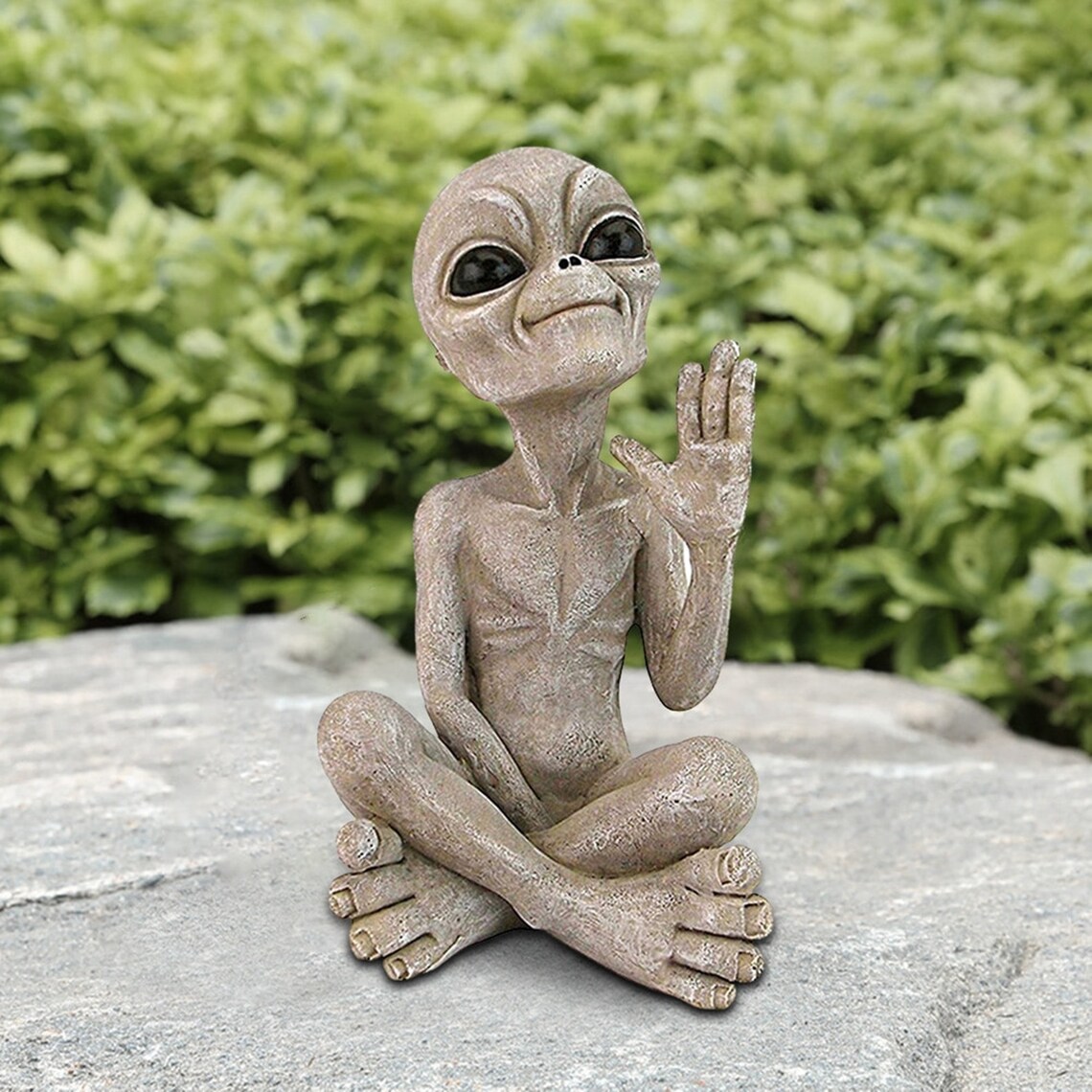 Hot Resin Outer Space Alien Statue Home Crafts Outdoor Garden | Etsy