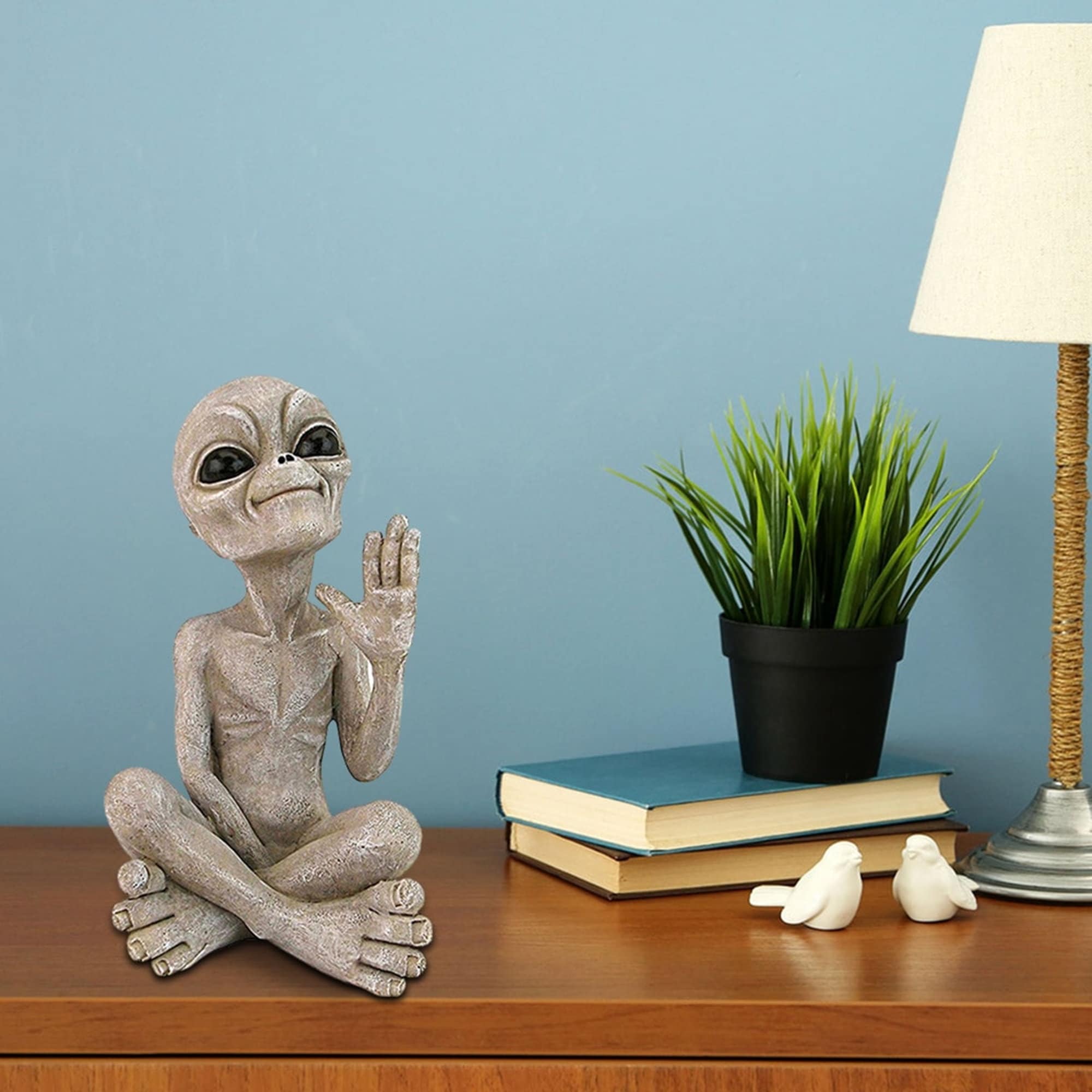 Hot Resin Outer Space Alien Statue Home Crafts Outdoor Garden | Etsy