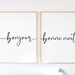 Bonjour Bonne Nuit, Bedroom Prints, Bedroom Wall Art Printable, Couple ...