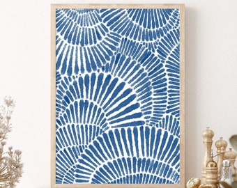 Minimalist Blue Art Print Download Wall Decor Printable Art - Etsy