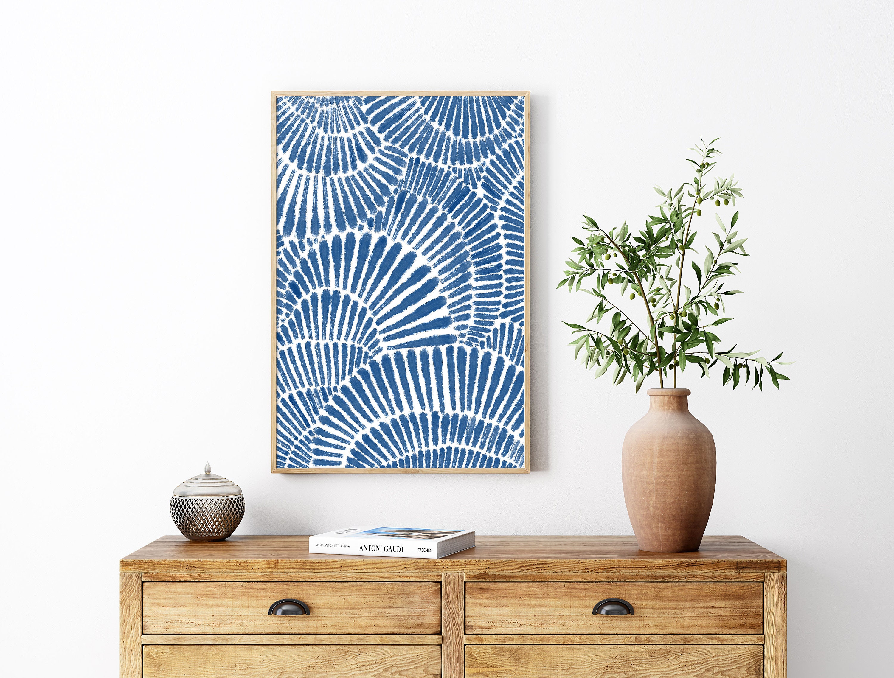 Blue Abstract Wall Art Digital Download Blue Watercolor - Etsy