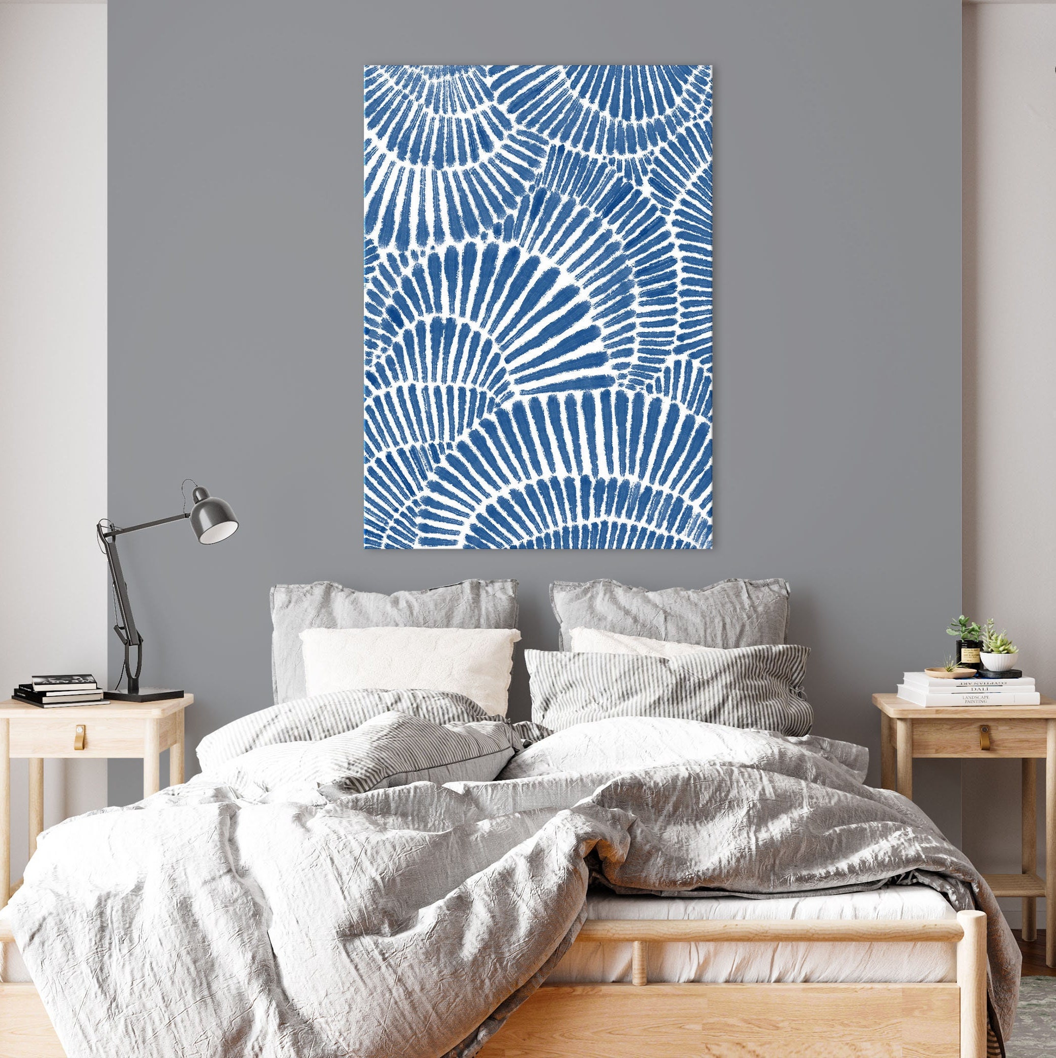 Blue Abstract Wall Art Digital Download Blue Watercolor - Etsy