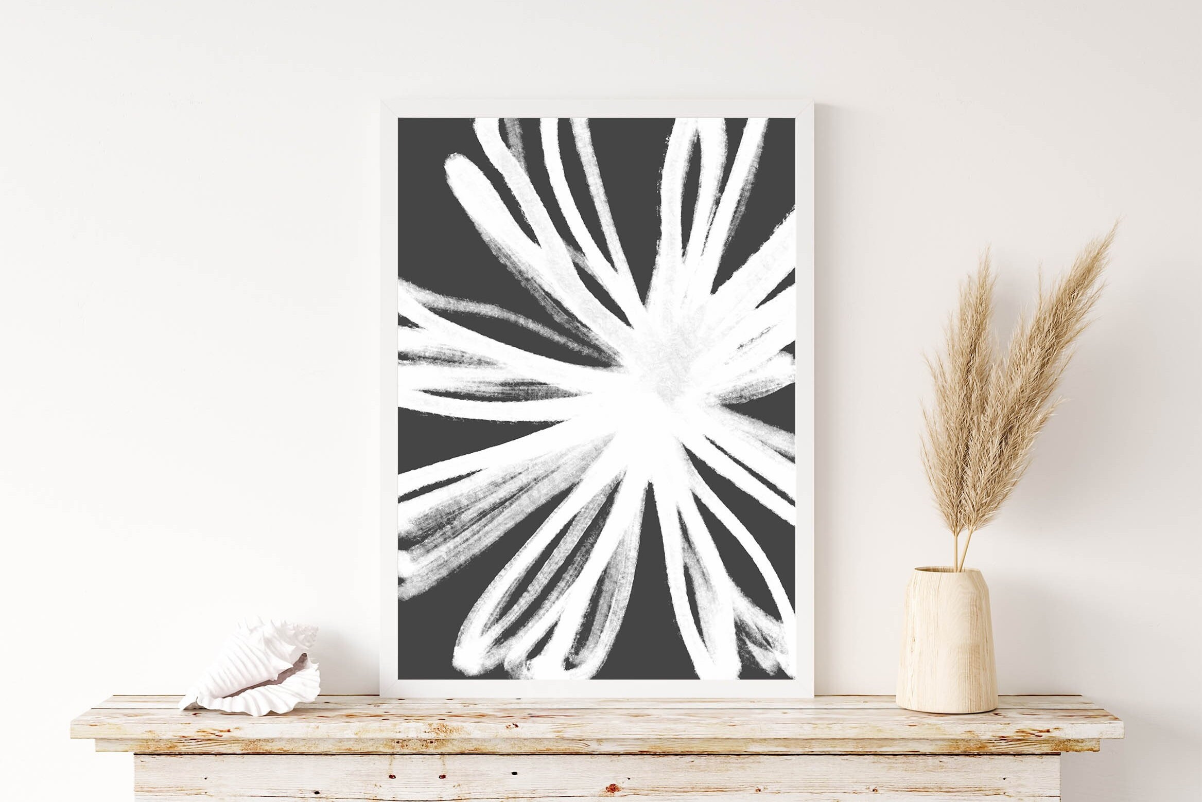 Black Abstract Wall Art Download, Living Room Art Prints, Black and White Wall Art, Above Bed ...