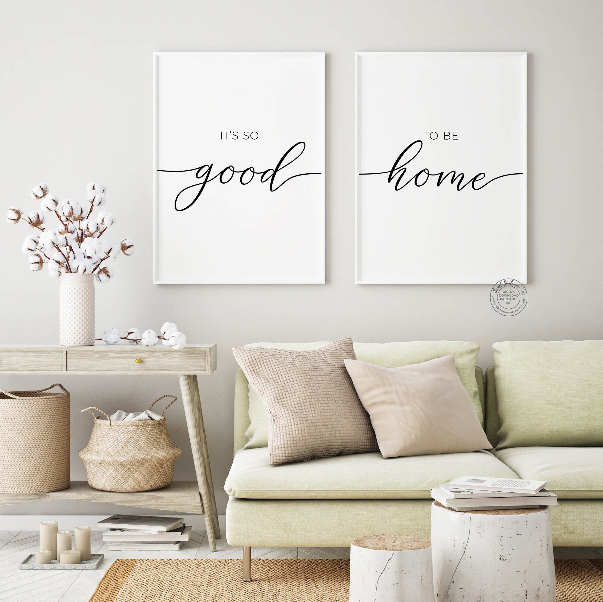 It's so Good to Be Home Printable, Living Room Wall Decor Poster, Home ...