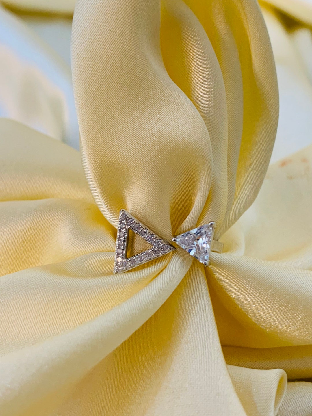 Freya Ring, Adjustable Pure Silver Ring, Dainty Ring, Delicate Ring ...