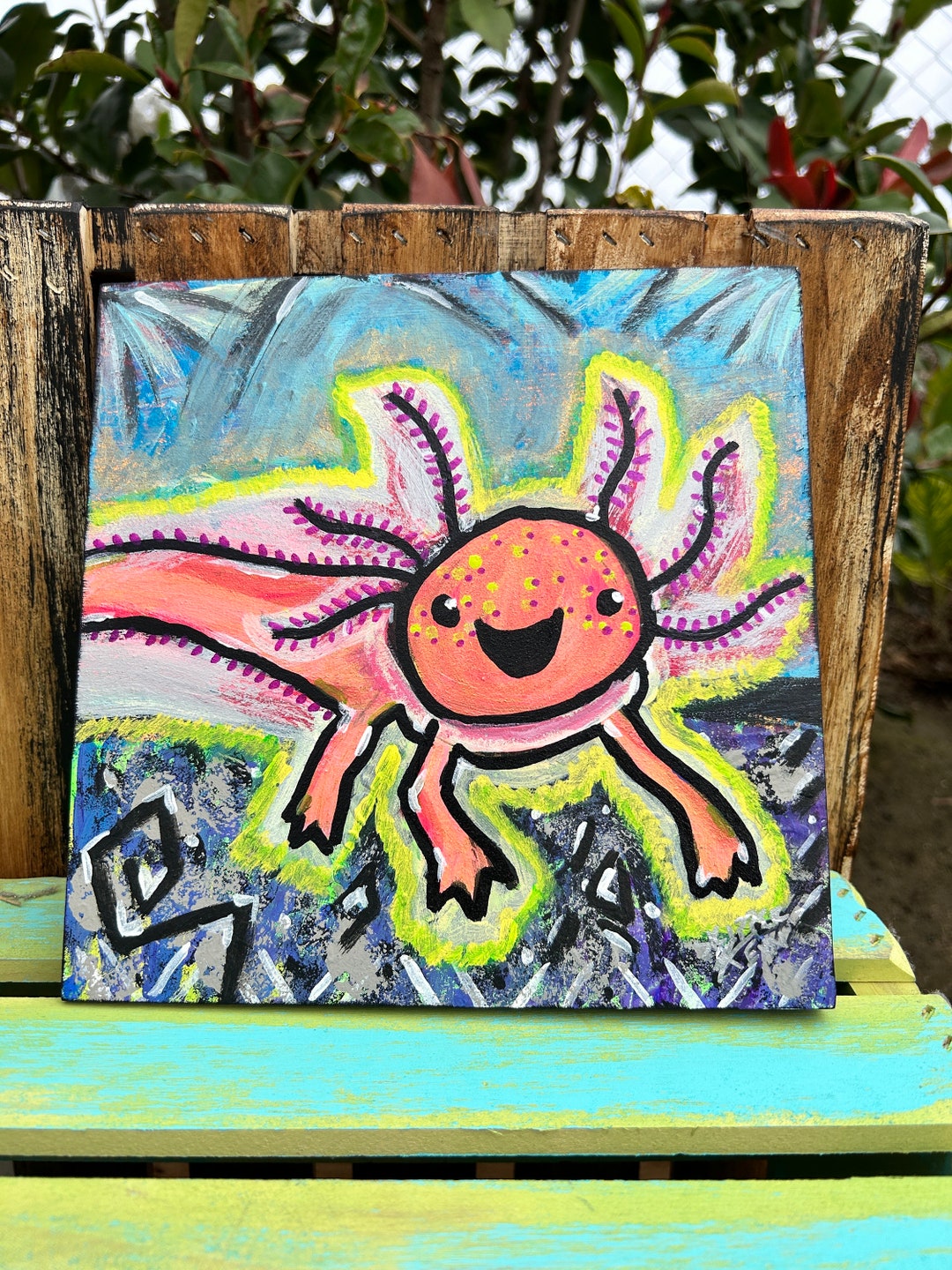 AXOL Axolotl Original Painting - Etsy