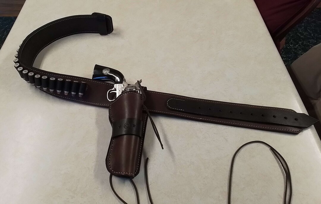 Custom Western Gun Belt and Holster for 1873 Colt SAA and Replicas, Can ...