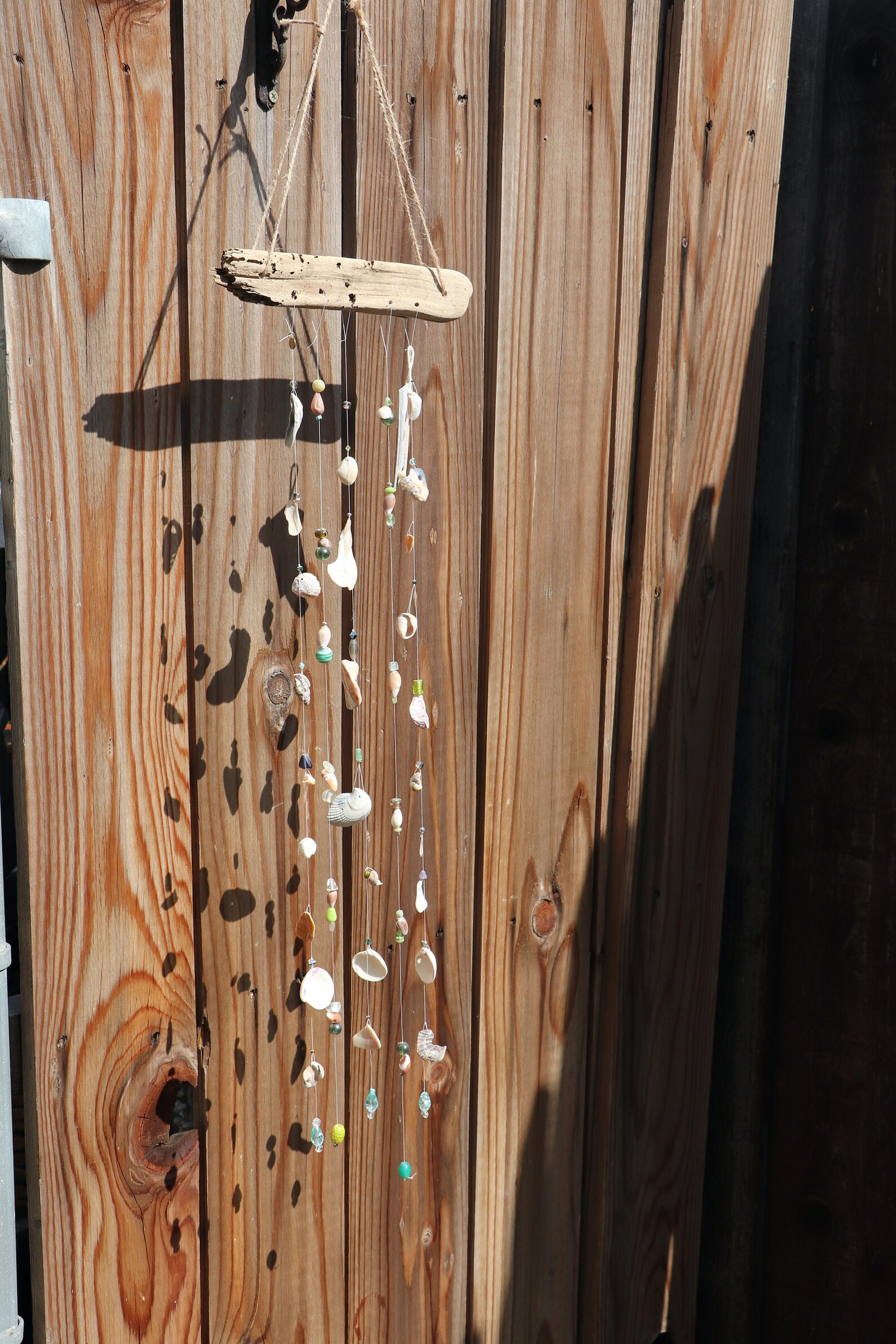 Driftwood and Sea Shell Home Decor W/ Accent Semiprecious Accent Beads ...