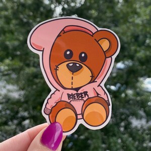 Justin Bieber Bear Sticker - Etsy