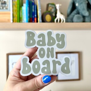 Baby on Board Car Magnet, Baby Shower Gift, Boho Car Magnet, Car Decal ...