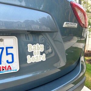 Baby on Board Car Magnet, Baby Shower Gift, Boho Car Magnet, Car Decal ...