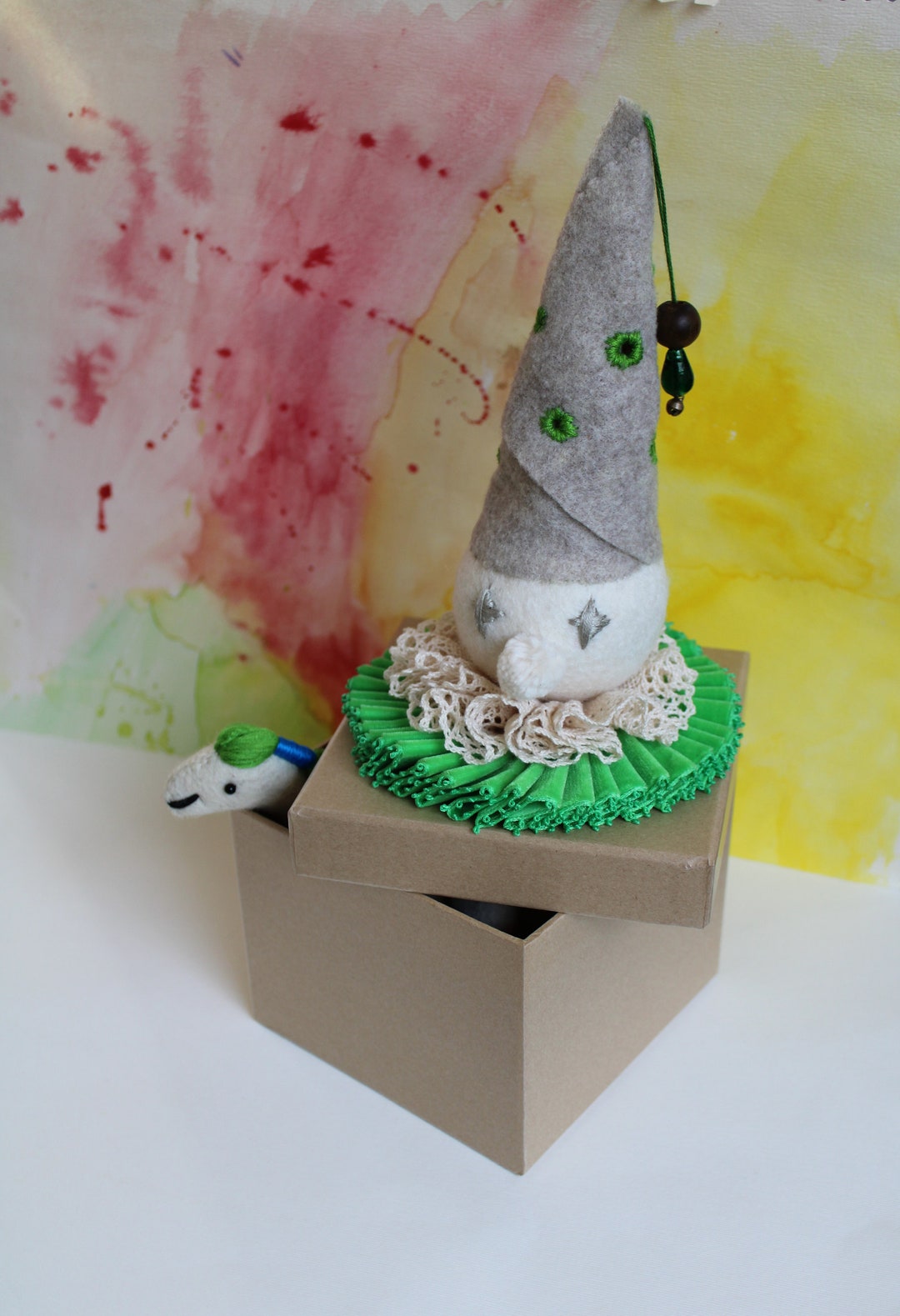 Handmade Circus Gift Box, Flying Dinosaur Cirque, Handmade Textile ...