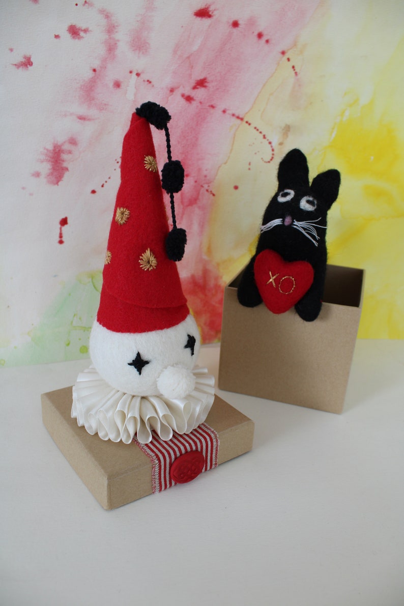 Love Gift Box, Black Cat & Heart, Clown Box, Cirque Box, XO Gift ...