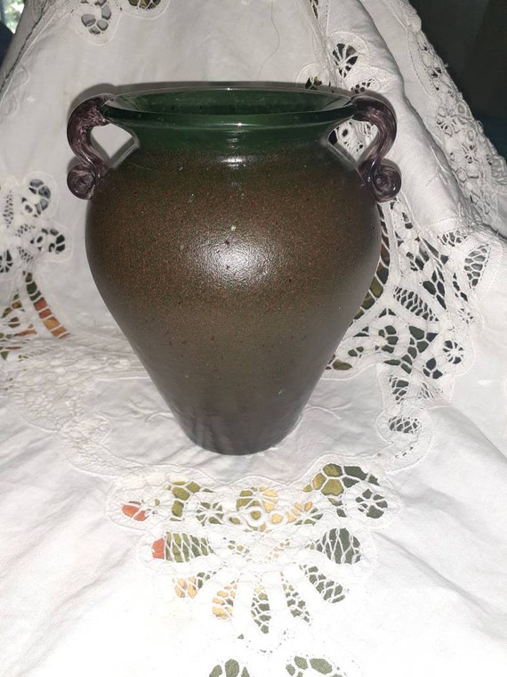 Vintage Scavo Art Glass Vase - Etsy