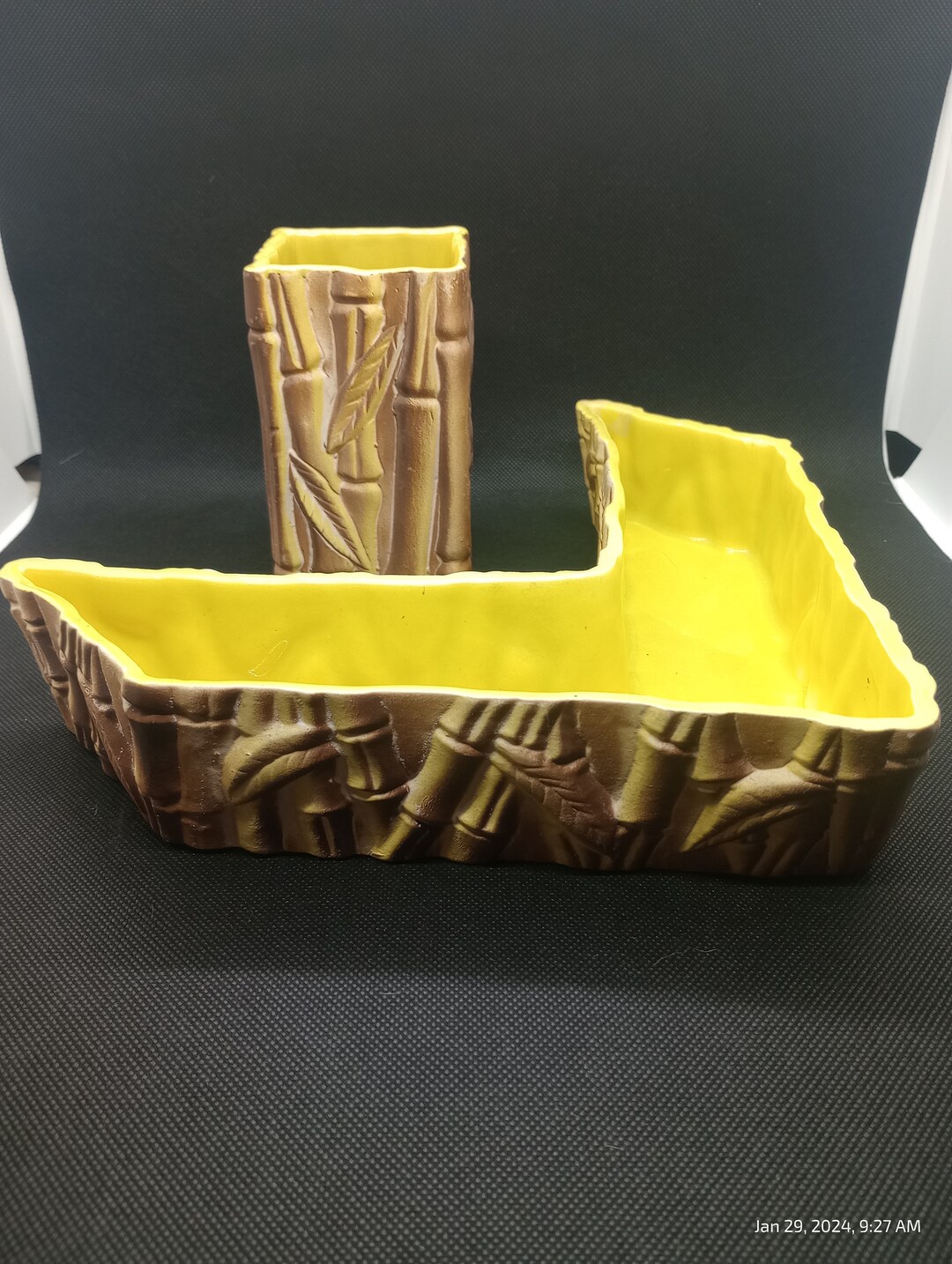 Vintage Rare Miramar California Bamboo Design Vase and Planter - Etsy