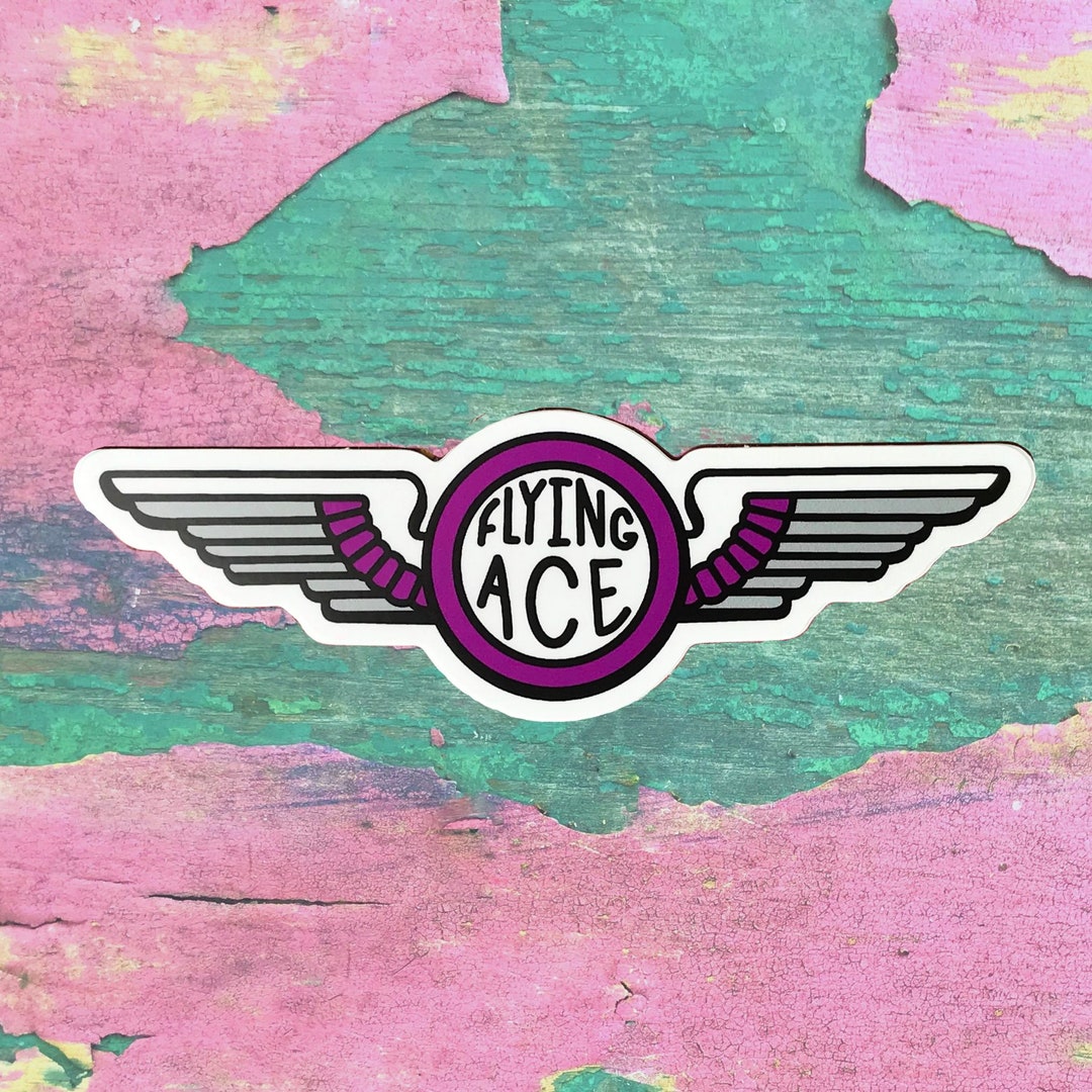 Flying Ace Sticker - Etsy