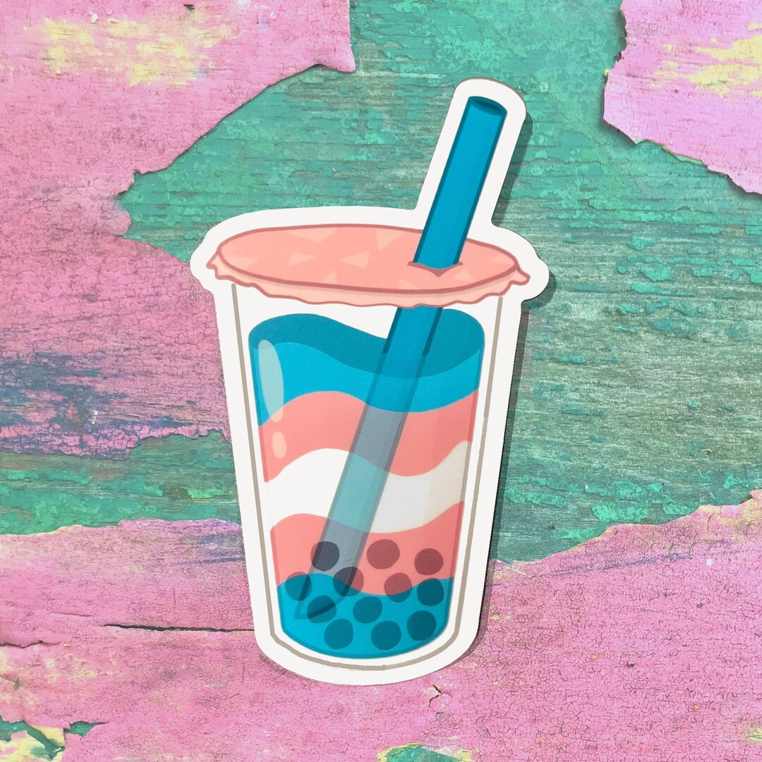 Pride Boba Stickers bi Trans Pride Lesbian Asexual - Etsy